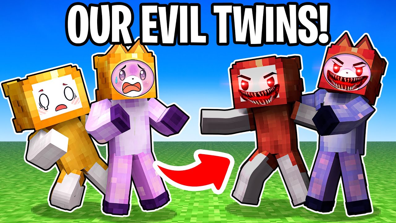 FOXY And BOXY Meet Their EVIL TWINS In MINECRAFT! (LANKYBOX MINECRAFT ...