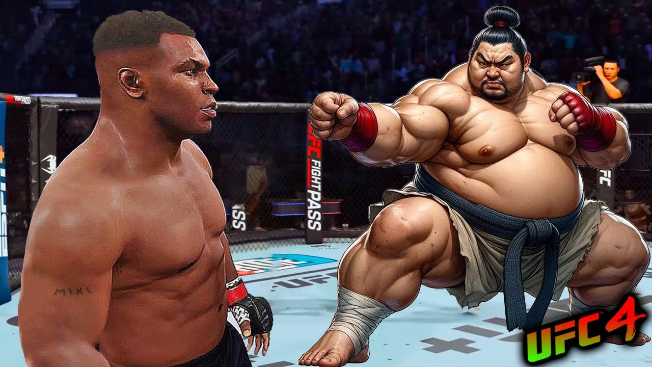 Mike Tyson vs. Big Knockout Sumo Wrestler (EA sports UFC 4) - YouTube
