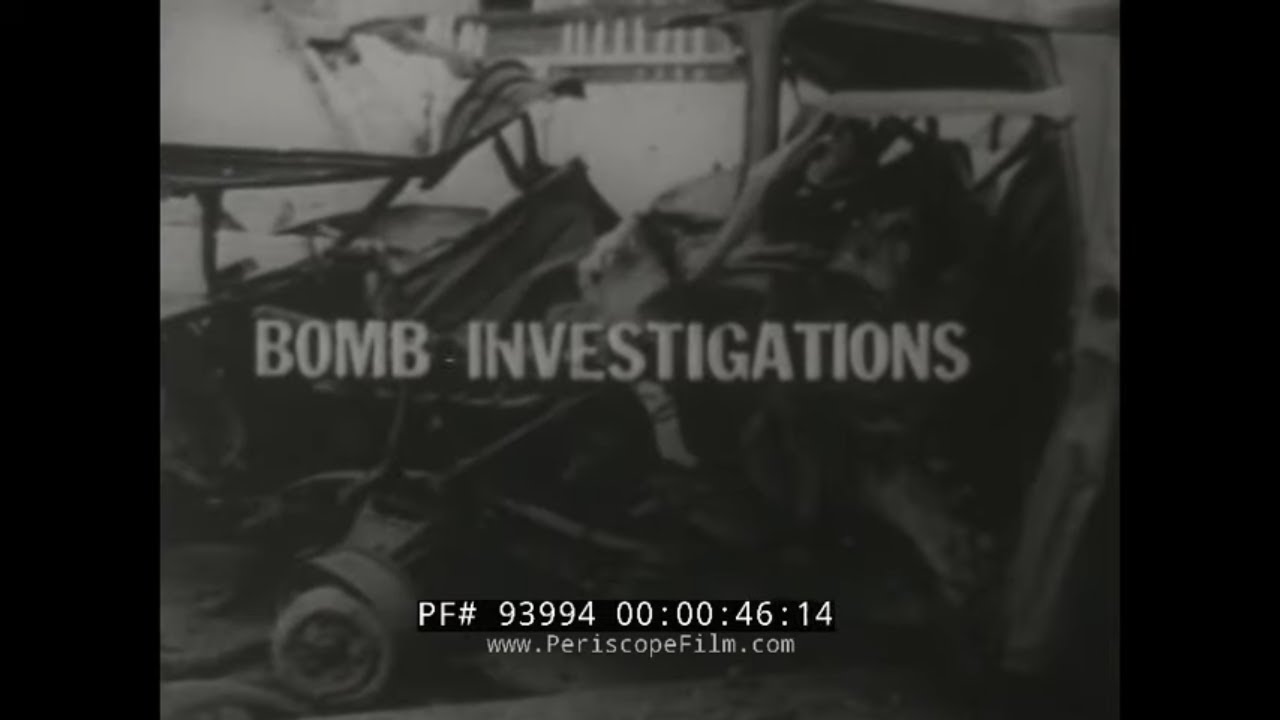 " BOMB INVESTIGATIONS " 1960s LAW ENFORCEMENT TRAINING FILM TERRORIST ...