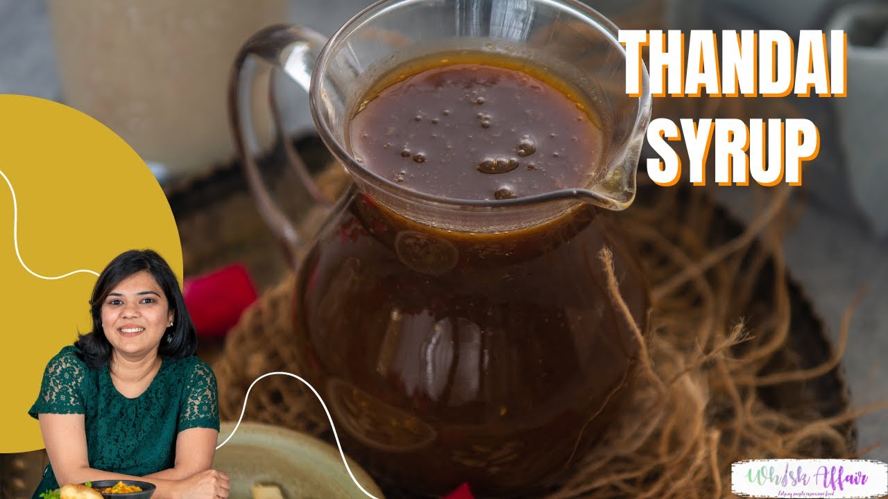 Thandai Syrup Recipe - YouTube