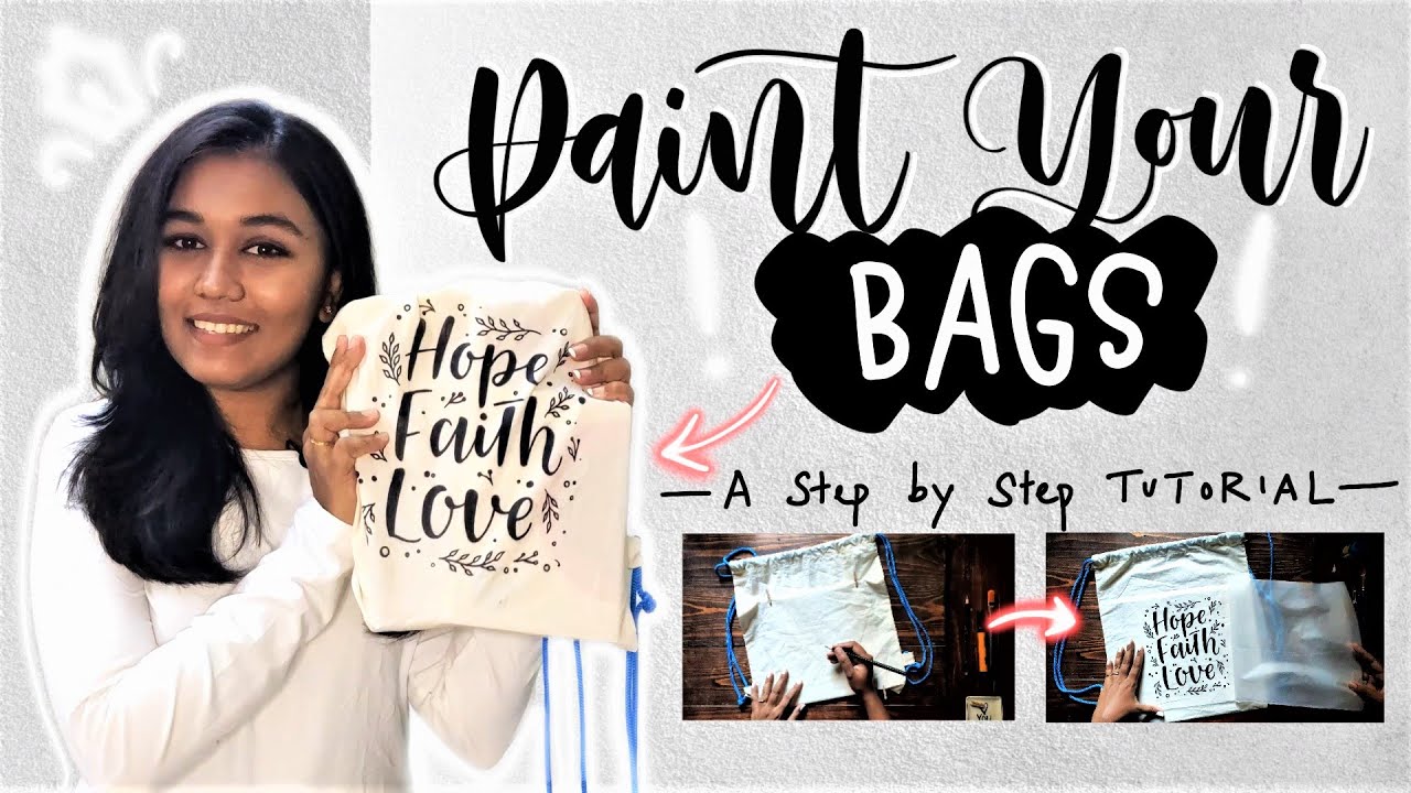 Personalize your bags with Calligraphy! | DIY | Step by Step Tutorial ...