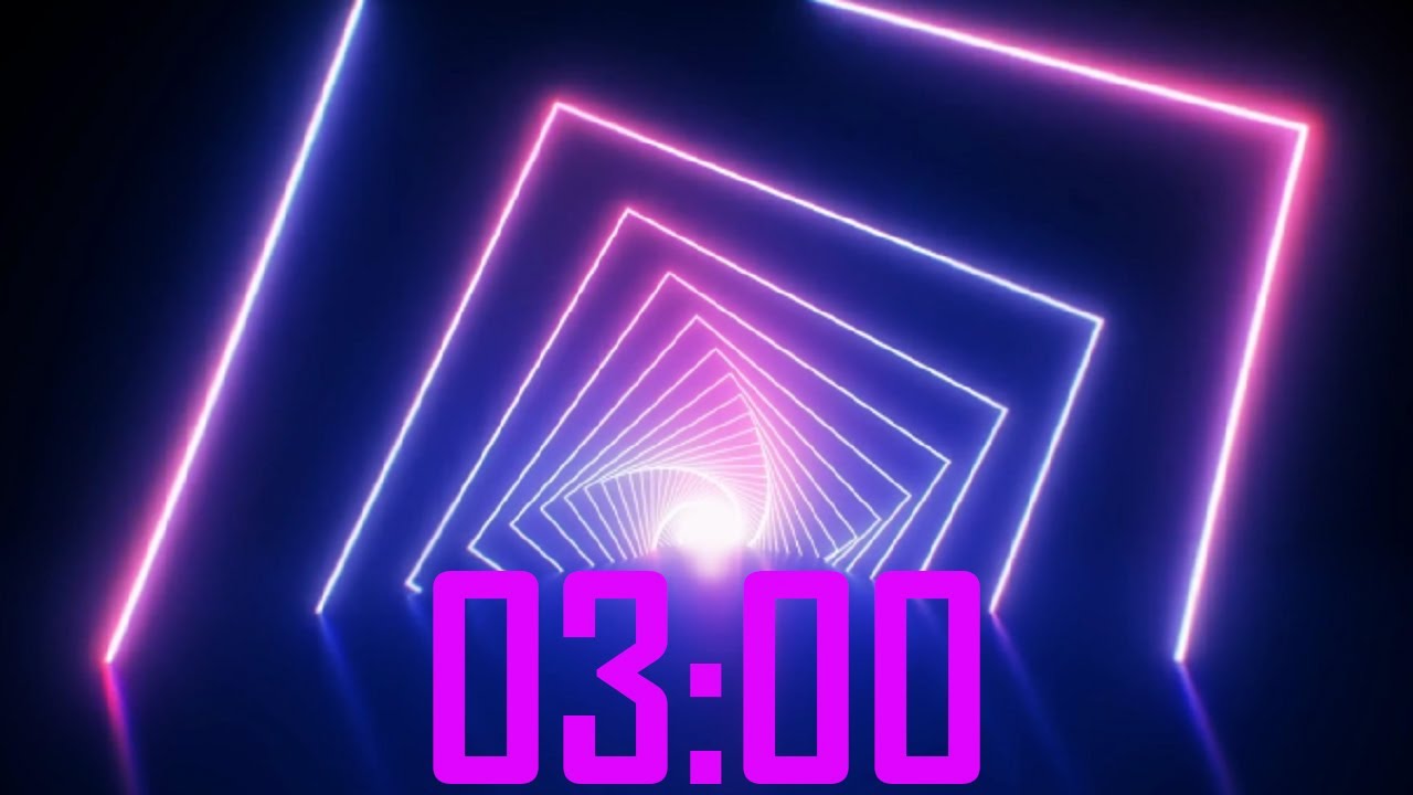 3 minute timer with electronic music. - YouTube