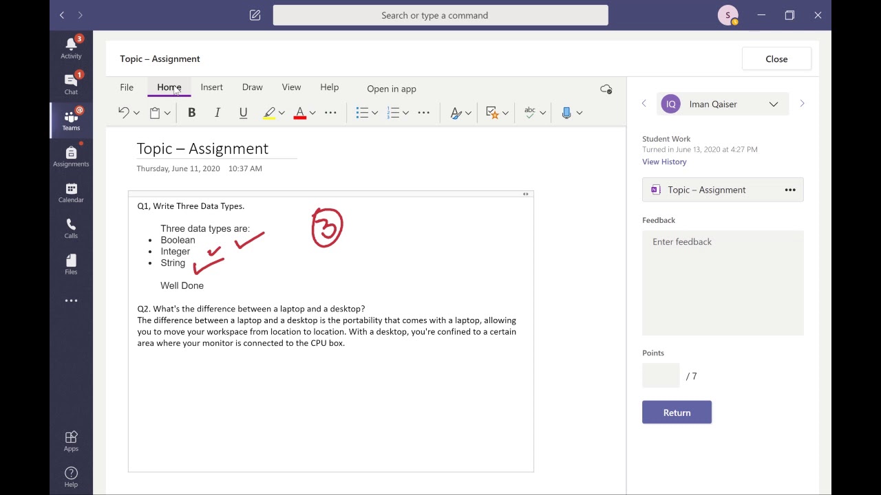 MS Teams - Checking Notebook - YouTube
