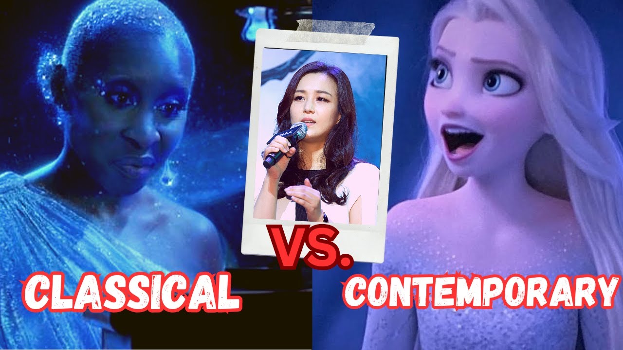 Disney Female Singers - CLASSICAL vs CONTEMPORARY voice roles - YouTube