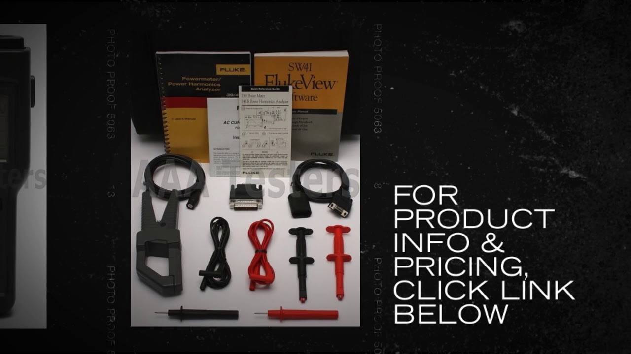 Fluke 41B Power Harmonics Analyzer 41 - YouTube