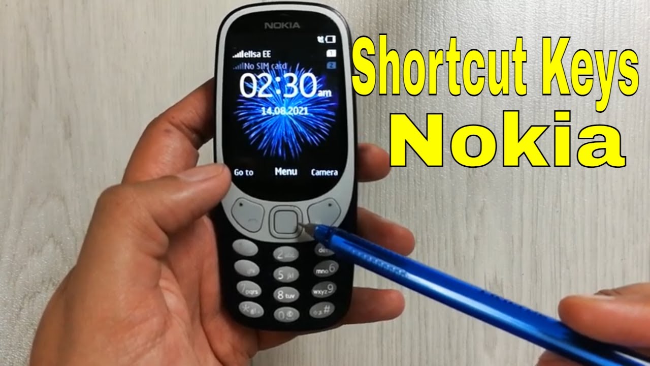 Shortcut Keys for Nokia 3310 - How to Use Shortcut Keys in Nokia - YouTube