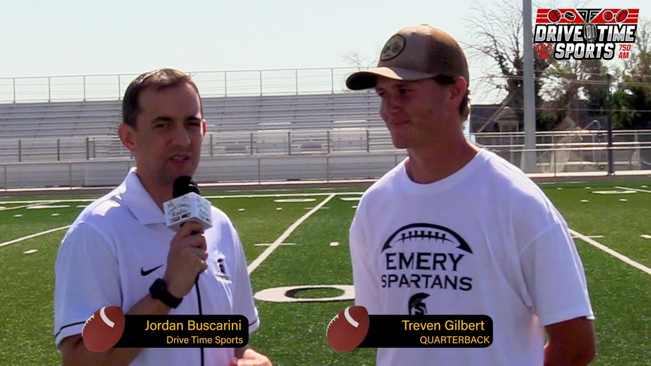 Emery High School football senior quarterback Treven Gilbert talks ...