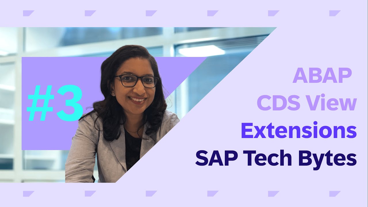 SAP TechBytes -- ABAP CDS View Extensions - YouTube
