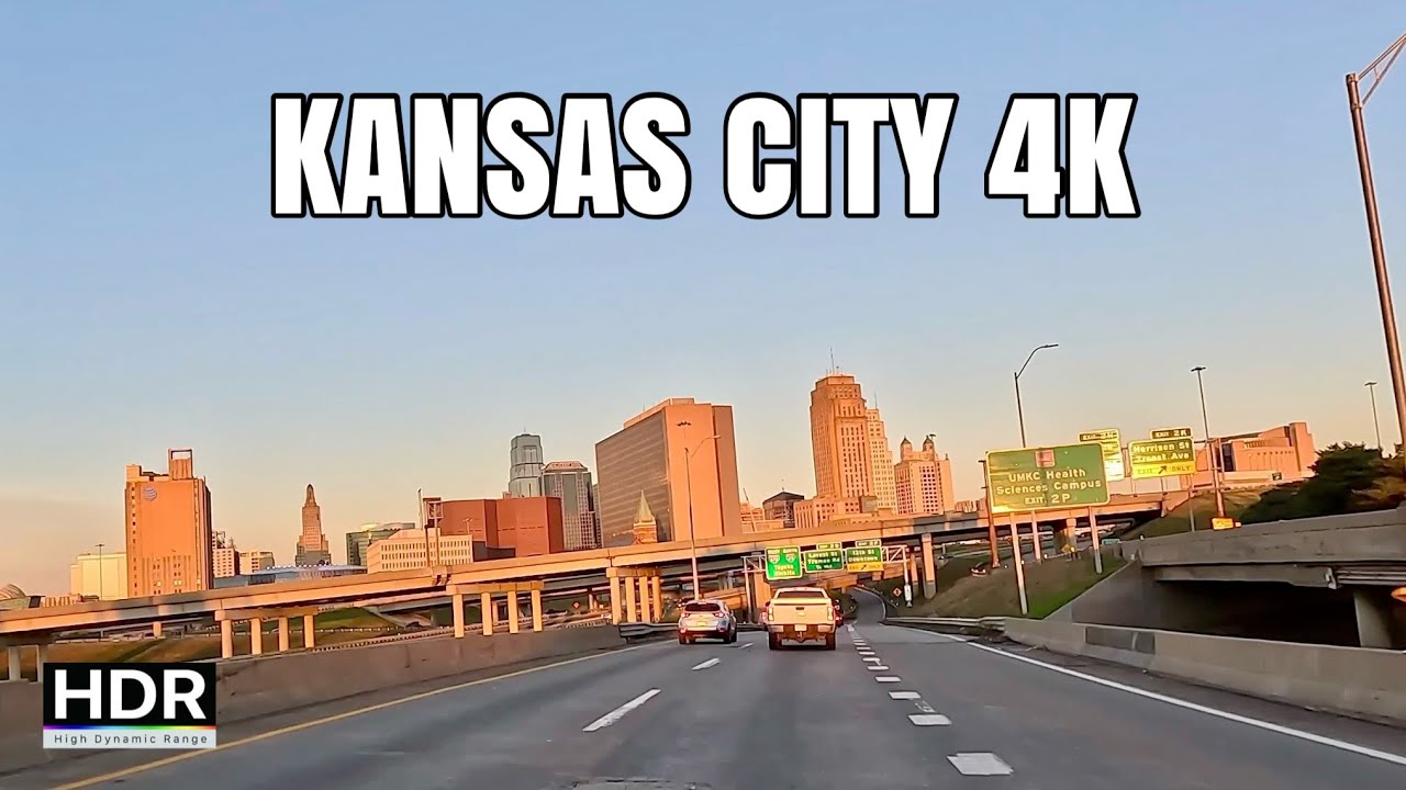 Driving Kansas City Morning 4K || T-Mobile Center, Kansas City Chiefs ...