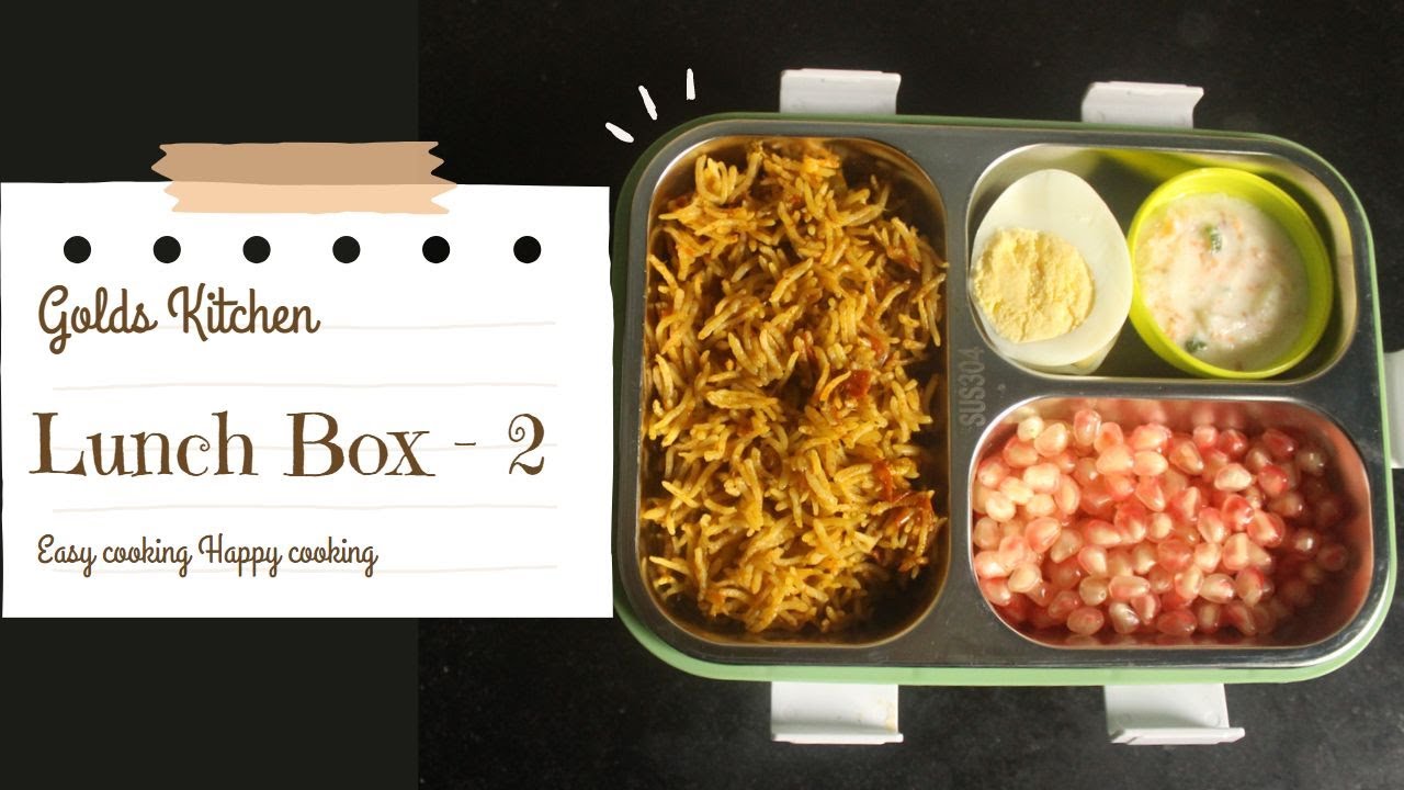 லஞ்ச் பாக்ஸ் - 2 | Lunch box - 2 | Kuska | Lunch box recipe for Kids in ...