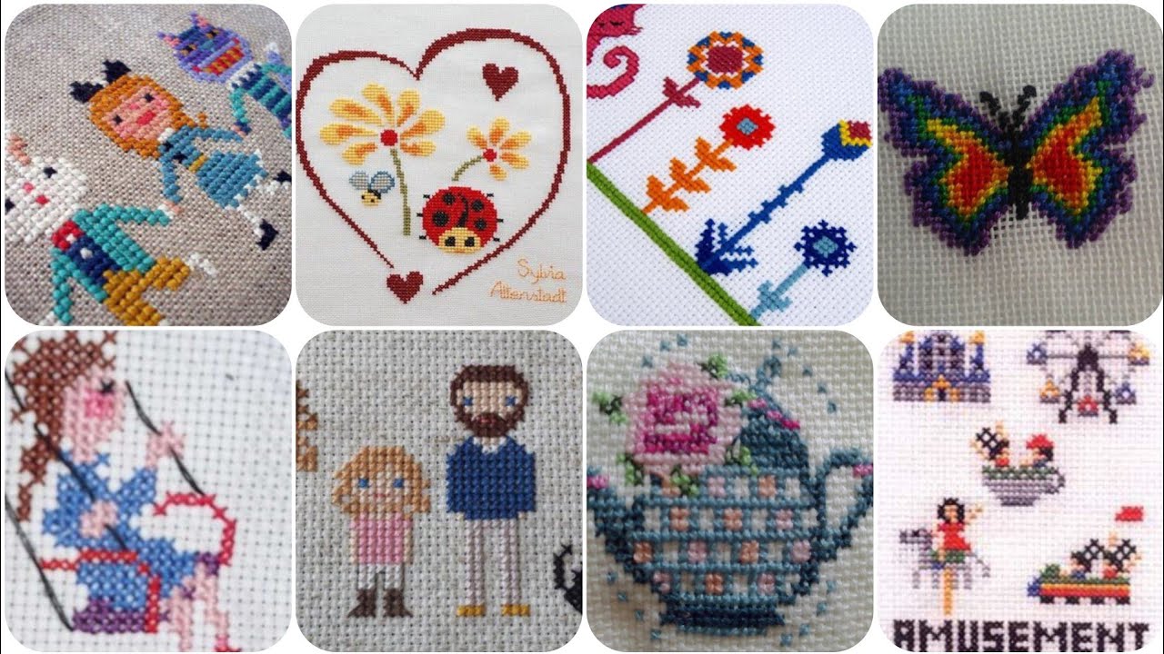 latest awesome and Amazing cross stitch pattern - YouTube