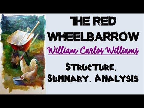 The Red Wheelbarrow by William Carlos Williams | Structure, Summary, Analysis - YouTube