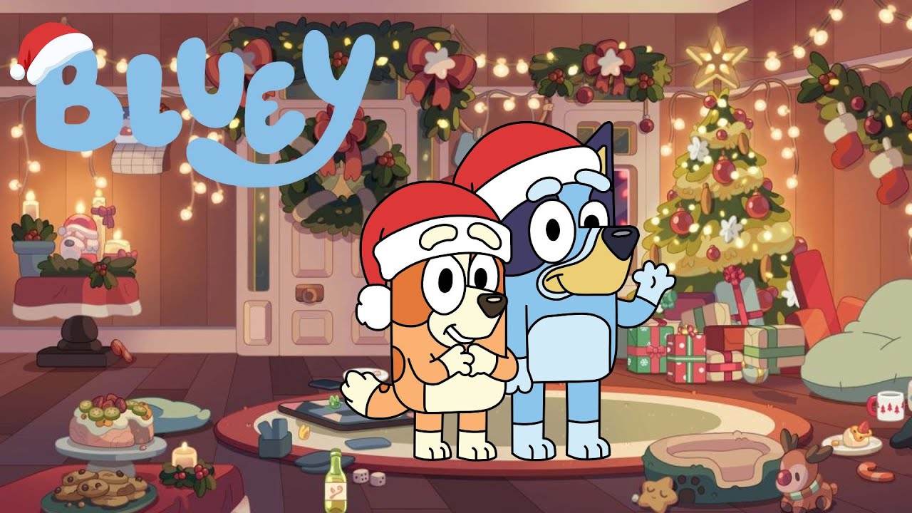 Bluey Christmas | How To Draw Bluey And Bingo | Bluey Drawing Tutorial ...