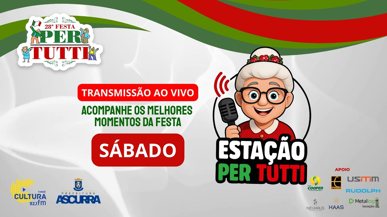 ESTAÇÃO PER TUTTI SÁBADO - FESTA PER TUTTI 2025 - YouTube