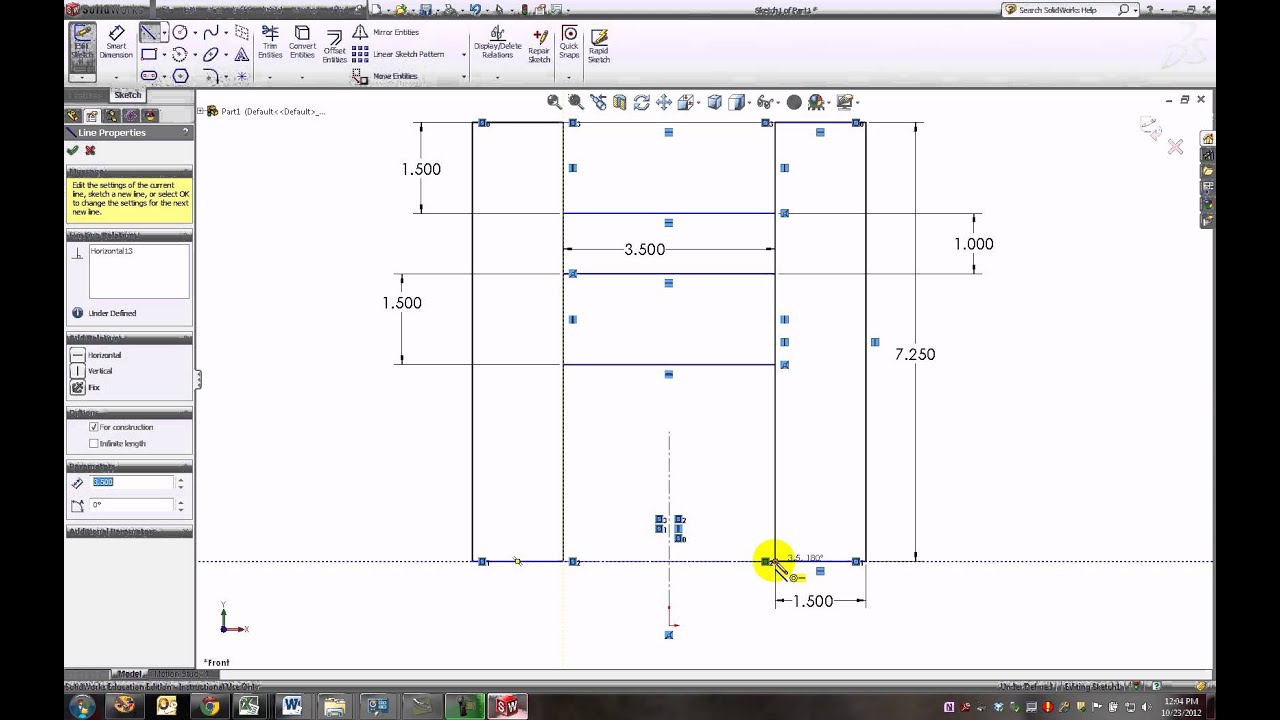 Moment of Inertia with SolidWorks - YouTube