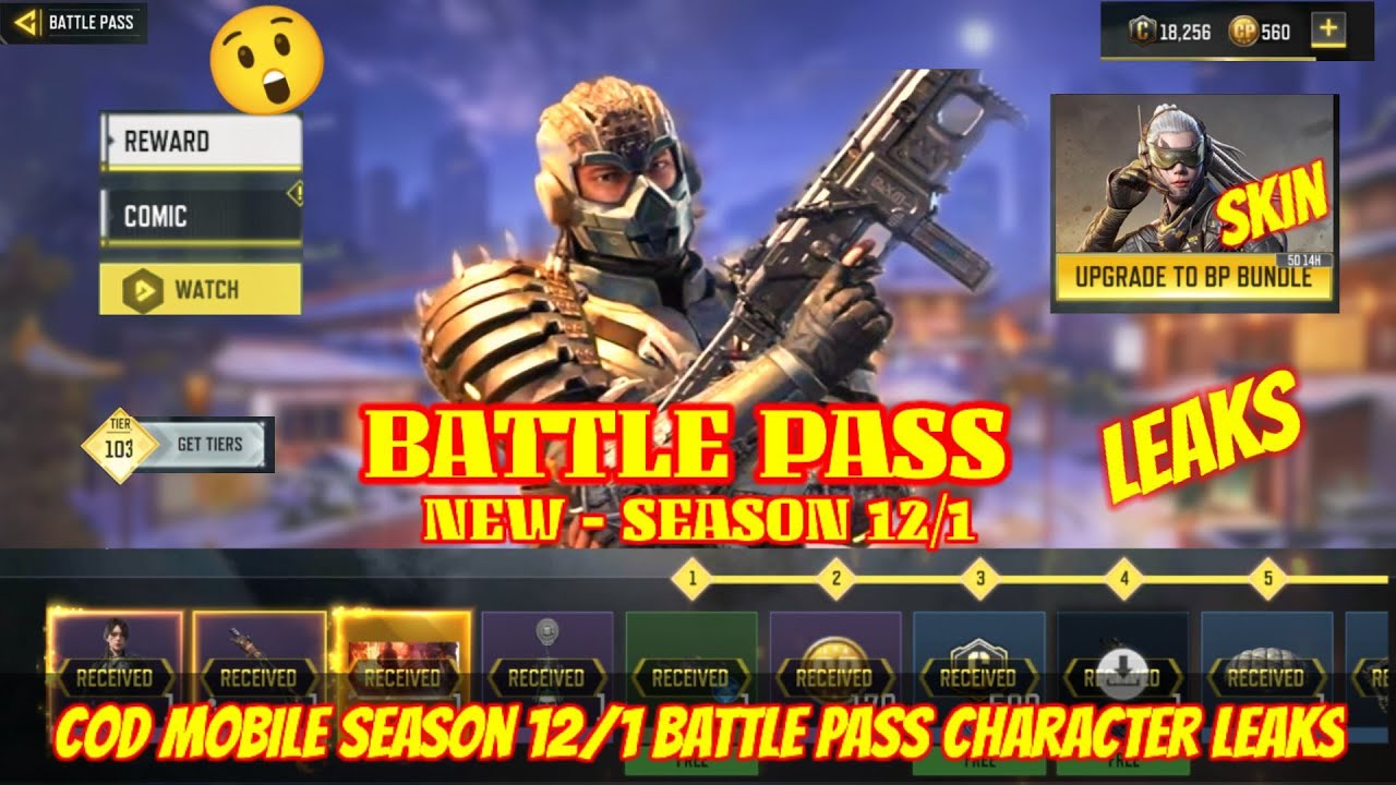 cod mobile season 12/1 Battle Pass Leaks | codm Season 1/12 Characters ...