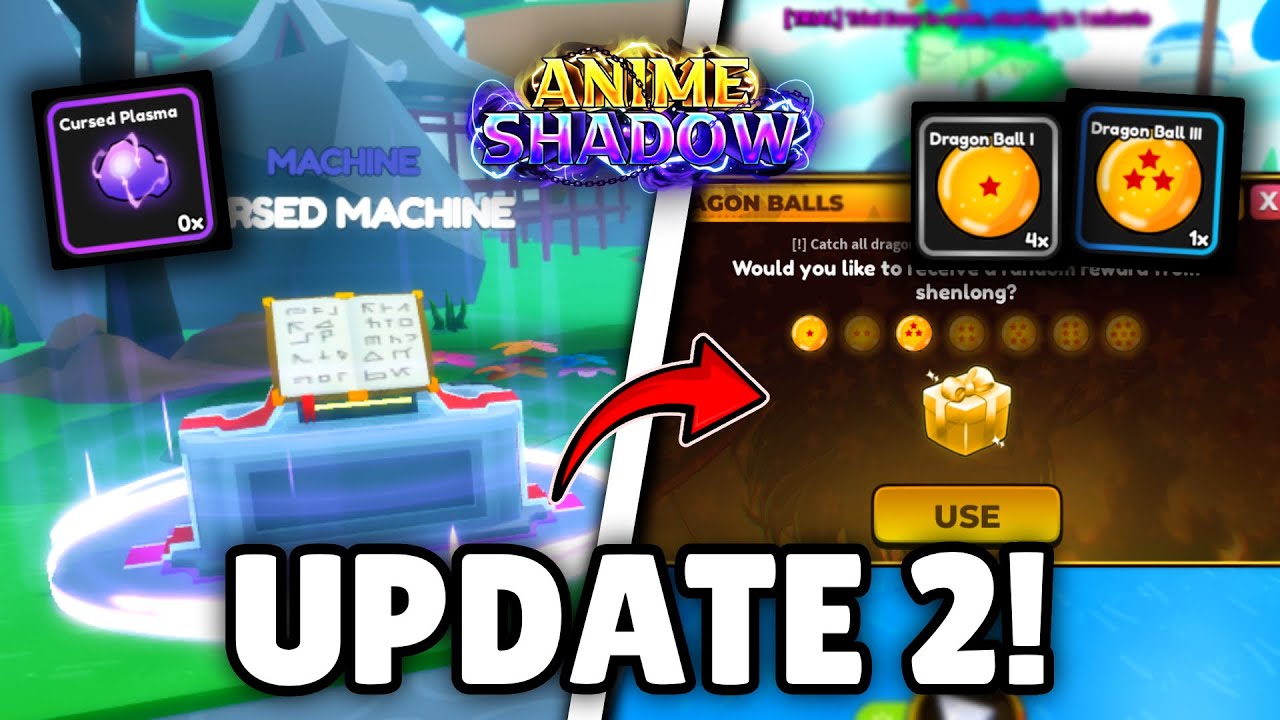 *UPDATE 2* New Cursed Machine & Shenlong Dragon Balls! | Anime Shadow ...
