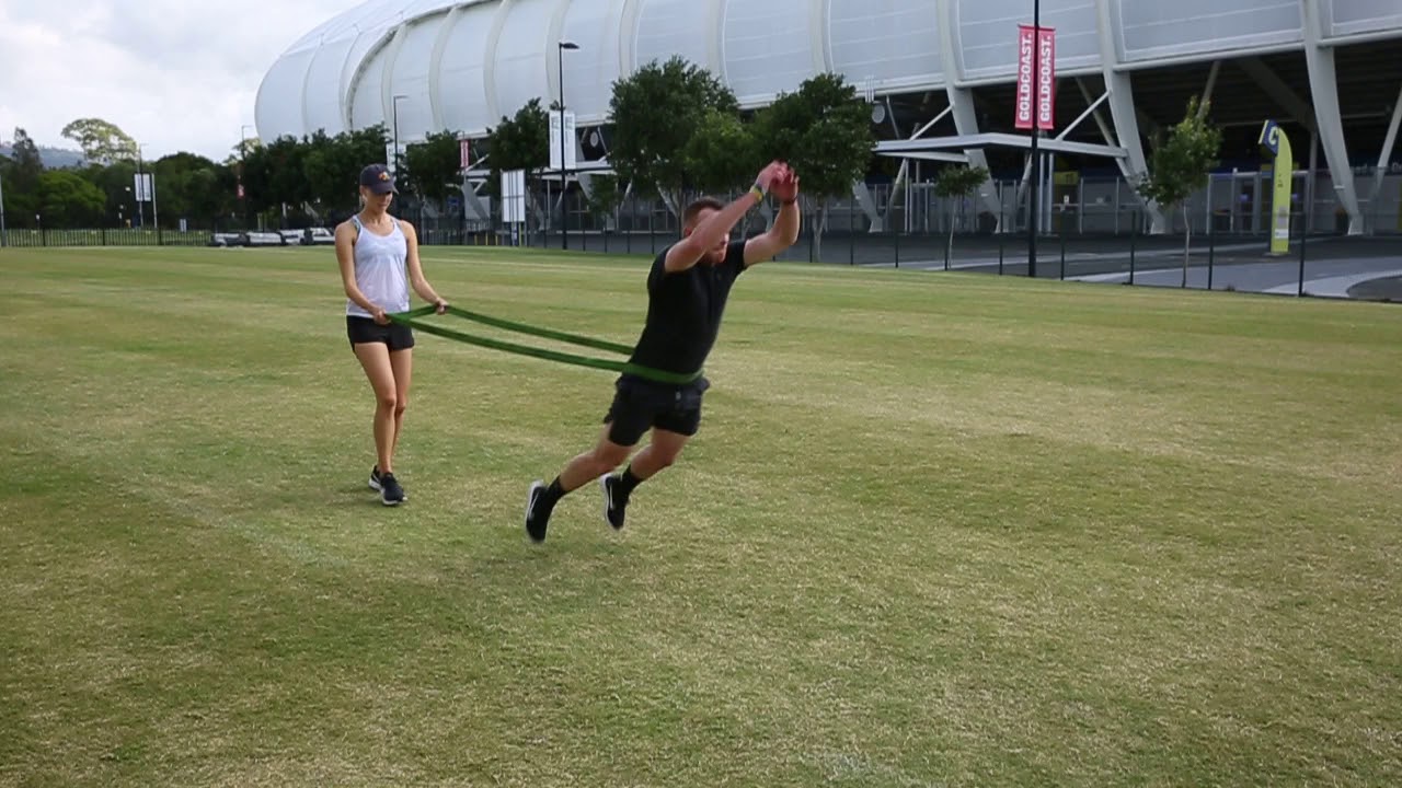 Banded Broad Jumps - YouTube