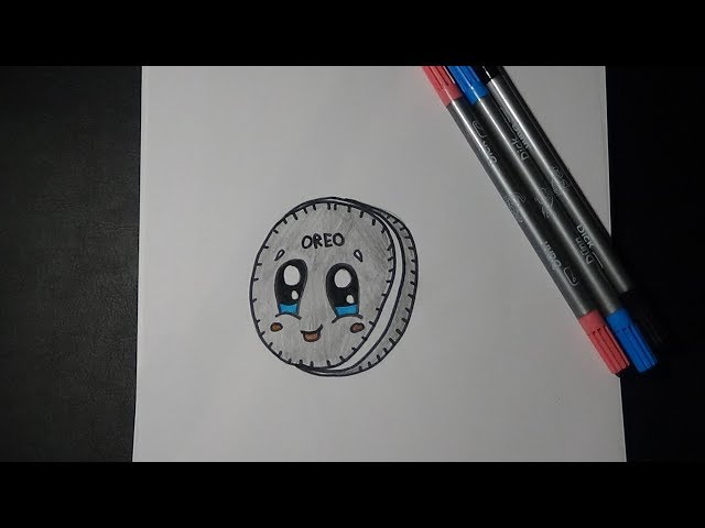 Cute Oreo Drawing