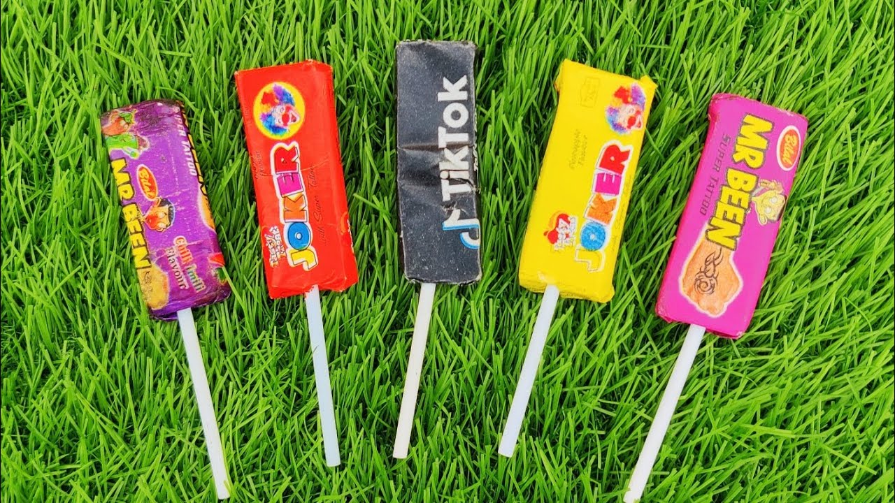 How to unpack Rainbow Lollipop and Sweets Cutting | Lollipops Unpacking | ASMR | Satisfying ...