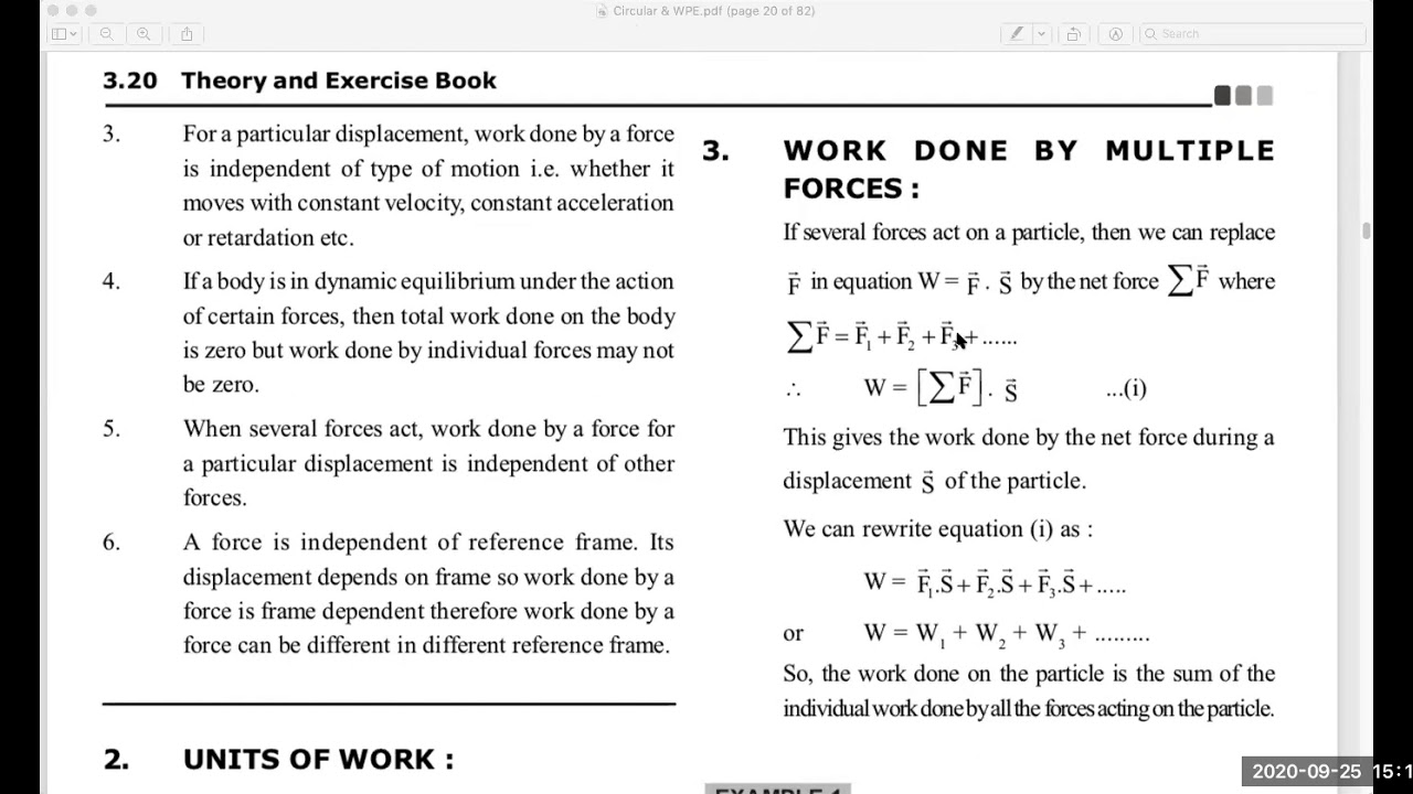 Grade 11 Work Energy Power Part 1 - YouTube