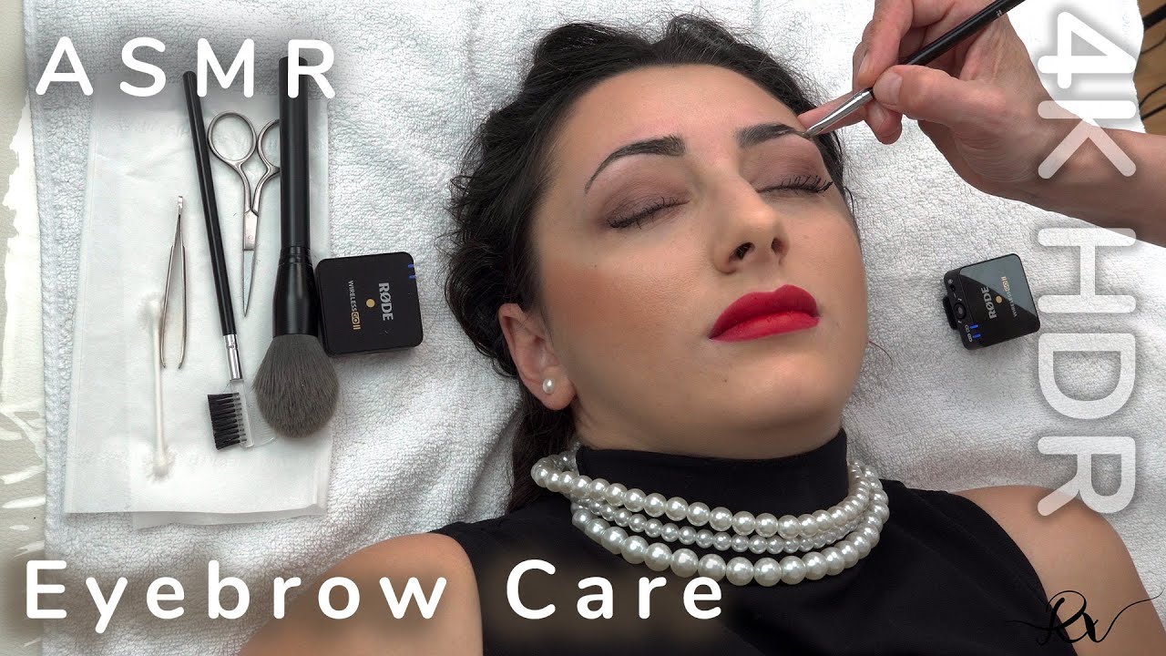 [ASMR] Eyebrow Care *Lana* - YouTube