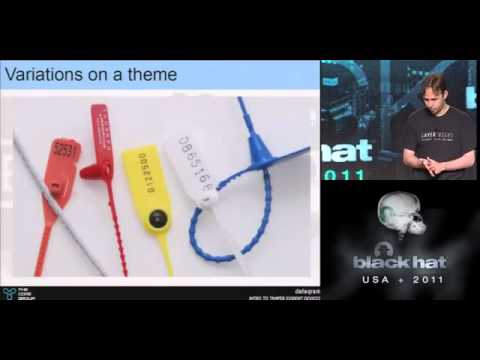 BlackHat 2011 - Introduction to Tamper Evident Devices - YouTube