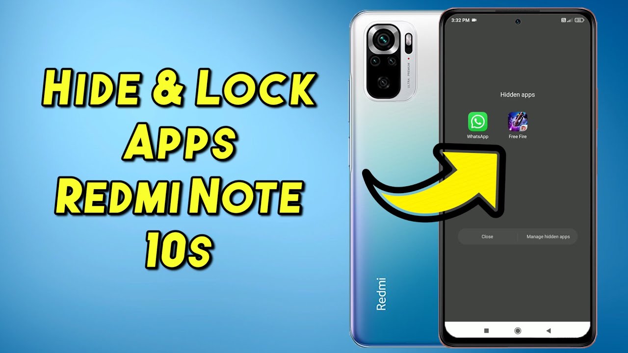 How to Hide Apps in Redmi Note 10s l Lock apps in Redmi Note 10s - YouTube