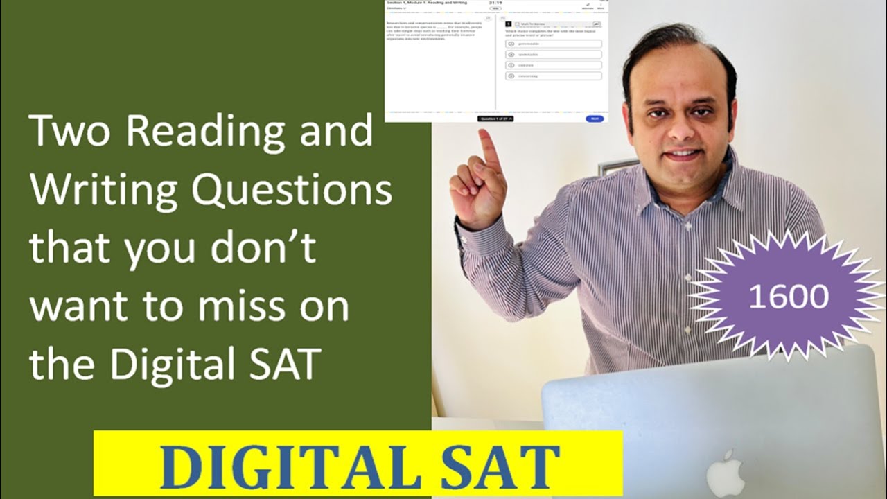 December 2024 Digital SAT: Must Watch Reading & Writing Questions - YouTube