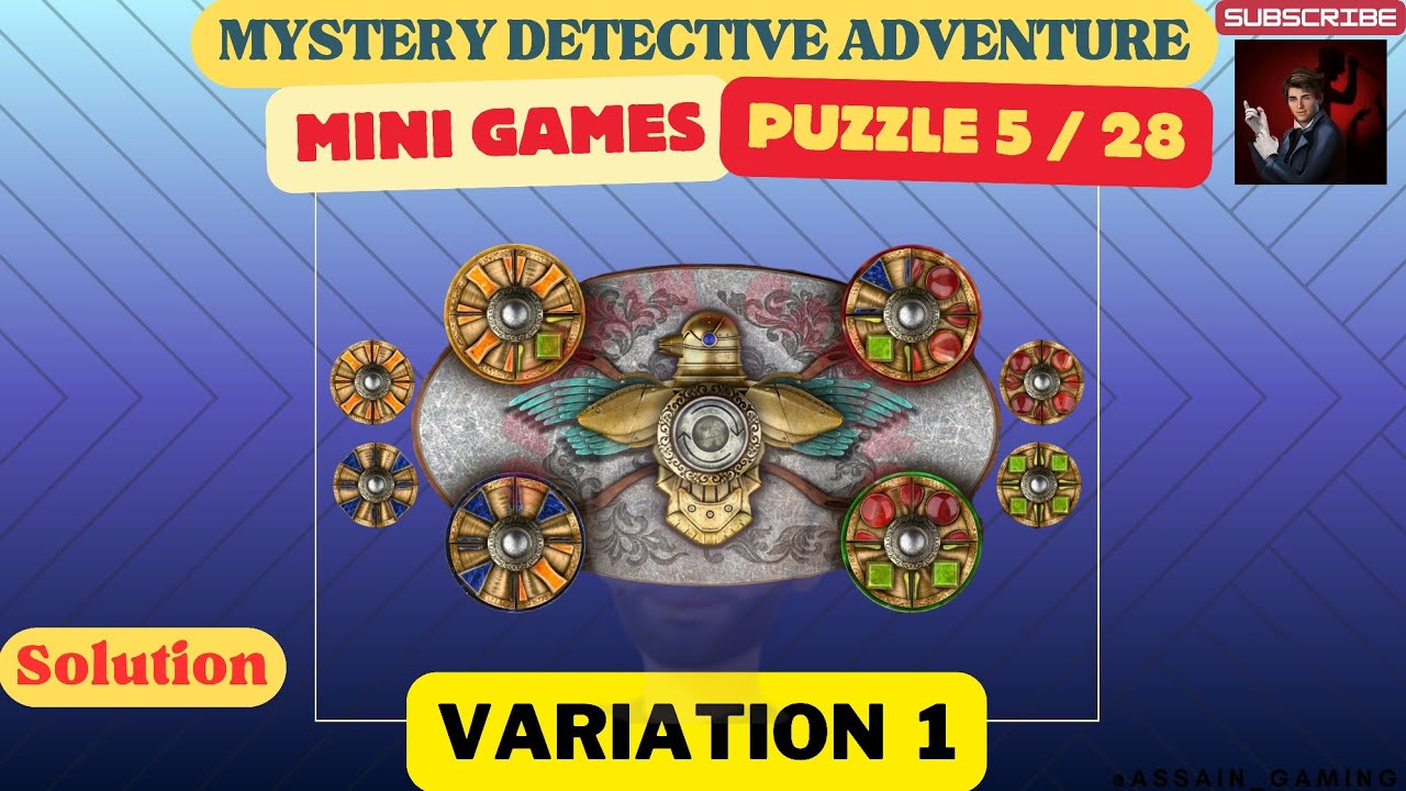 Mystery Detective Adventure Puzzle 5 Variation 1 - YouTube