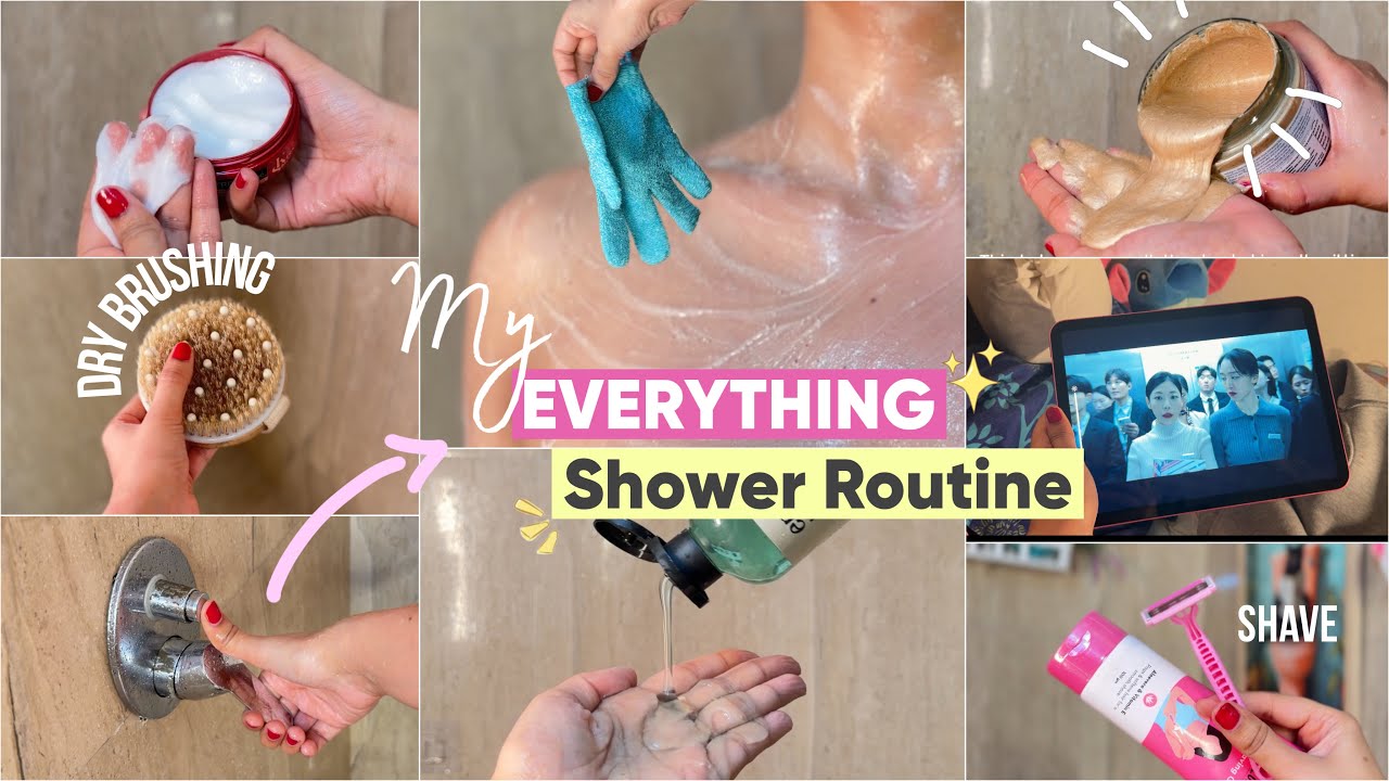 the EVERYTHING shower routine | skincare, bodycare, haircare routine 🫧🧼 ...