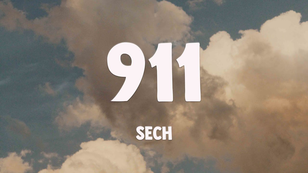 911 - Sech [Lyrics Video] 🥤 - YouTube