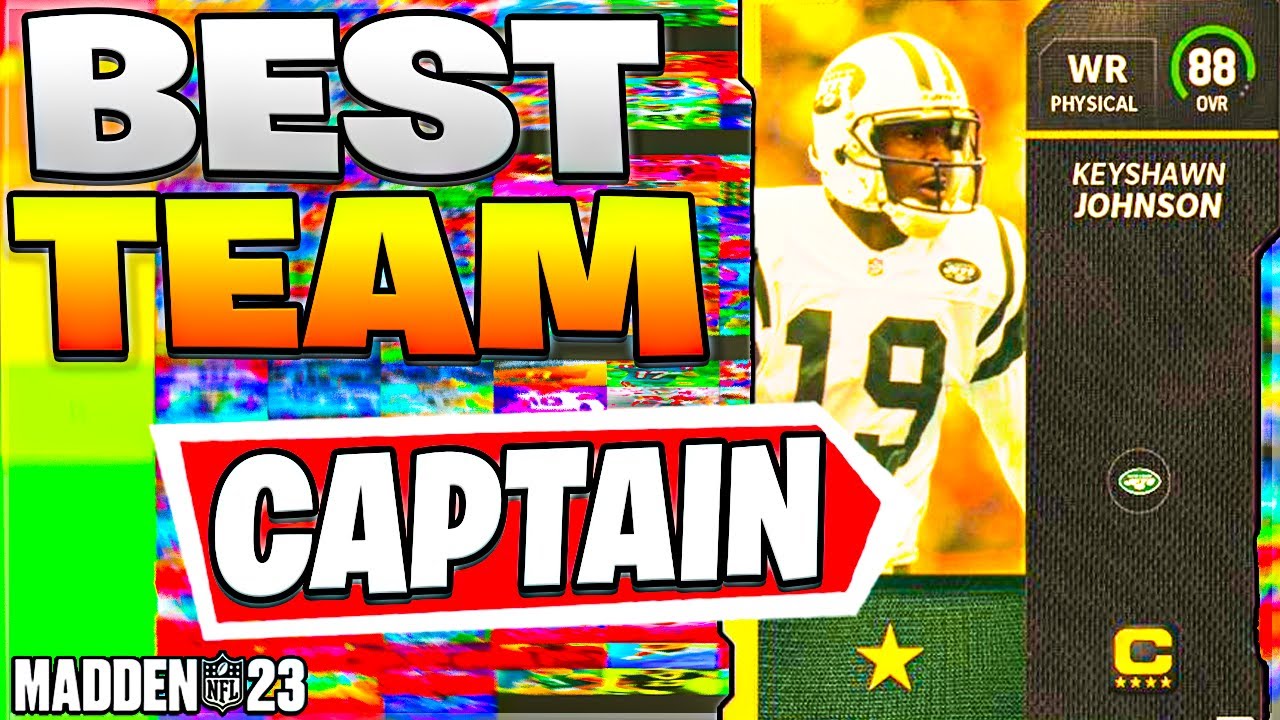 THE TEAM CAPTAIN YOU SHOULD PICK (BEST TEAM CAPTAIN MADDEN 23 ULTIMATE ...
