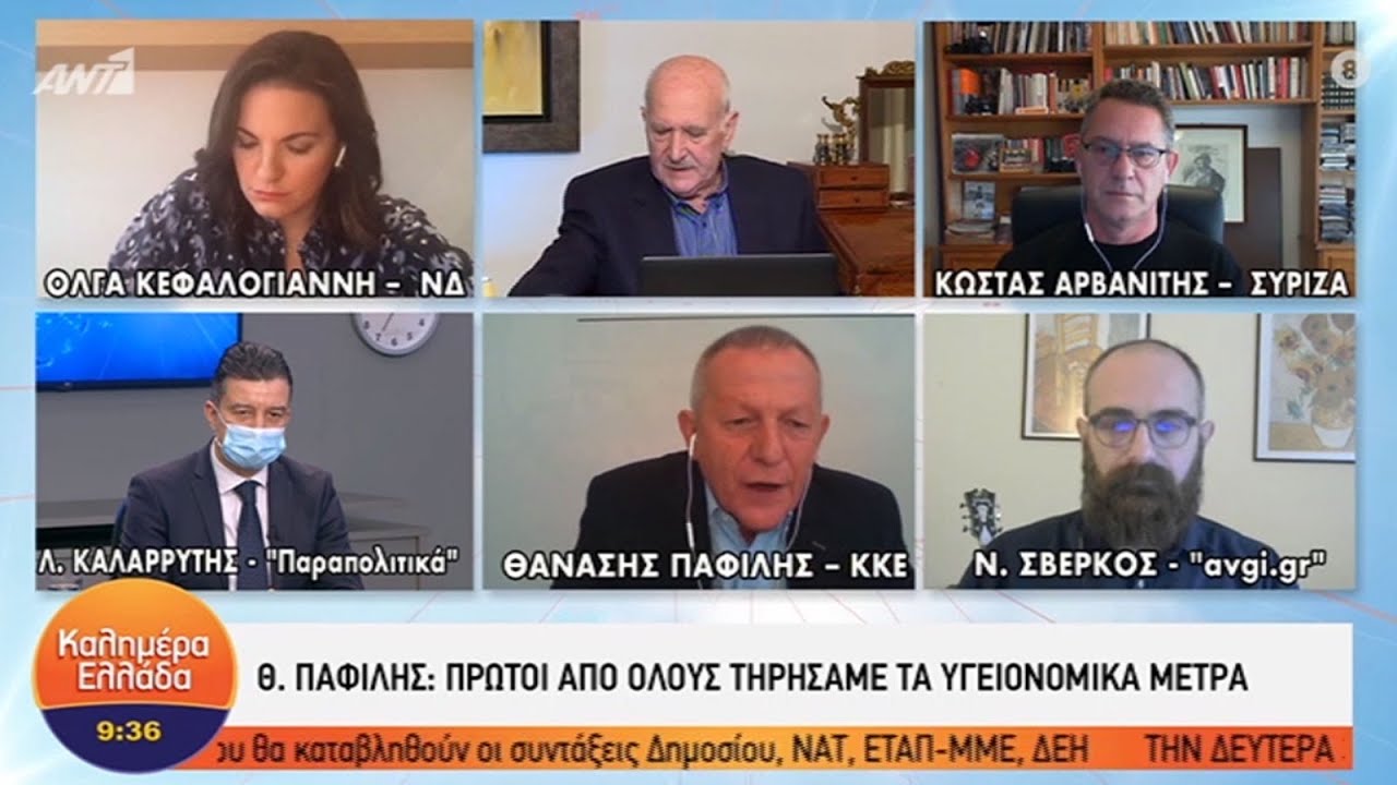 ΠΑΡΕΜΒΑΣΗ ΤΟΥ Θ. ΠΑΦΙΛΗ ΣΤΟΝ ΑΝΤ1 - YouTube