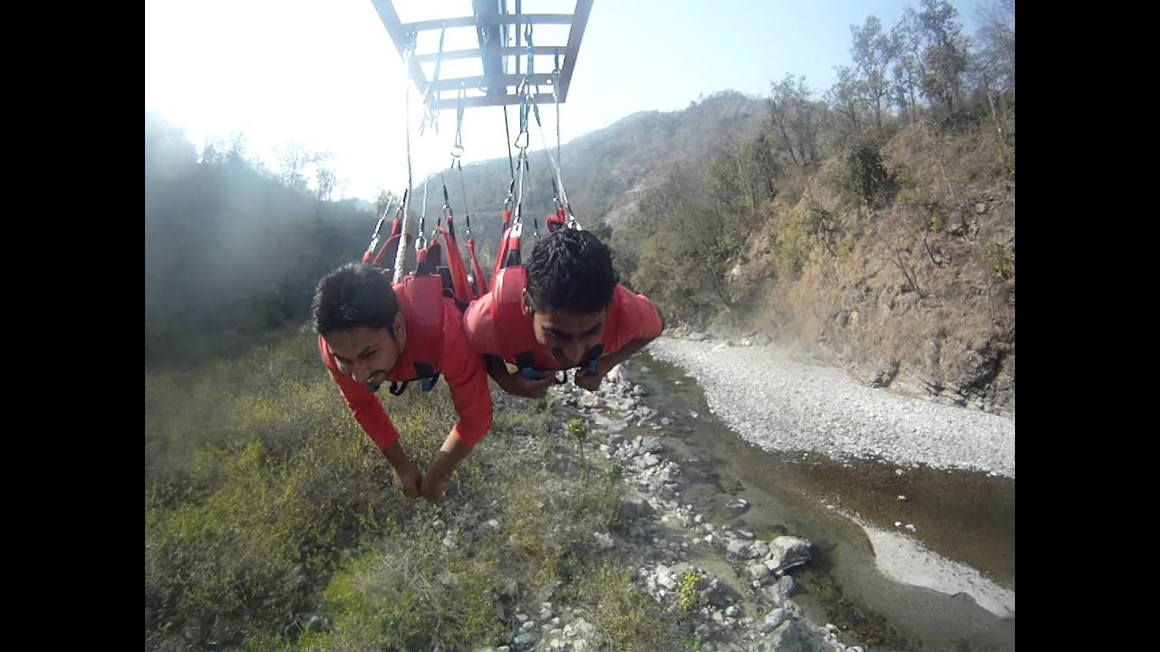 Asia's Longest Flying-Fox at Rishikesh - YouTube