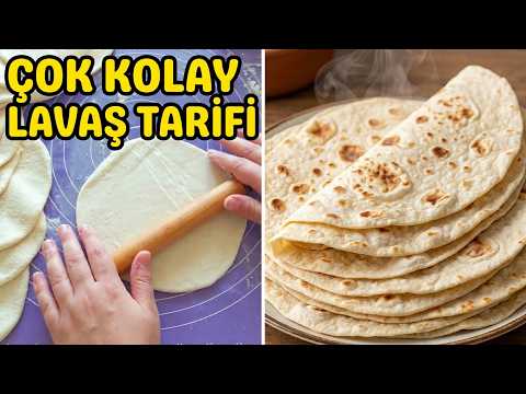 Lavaşları Açmak Hiç Bu Kadar Kolay Olmamıştı - Kolay Lavaş Yapımı - Lavaş Tarifi -