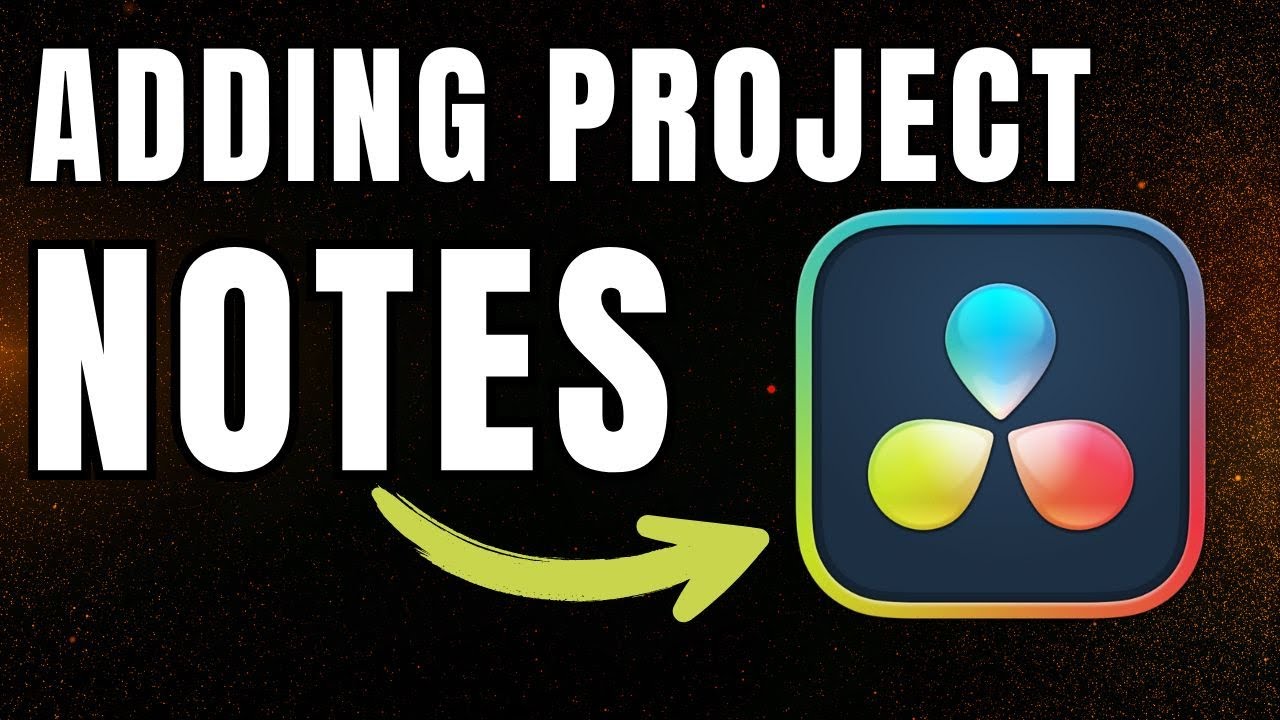 How to Add Project Notes in Davinci Resolve - YouTube