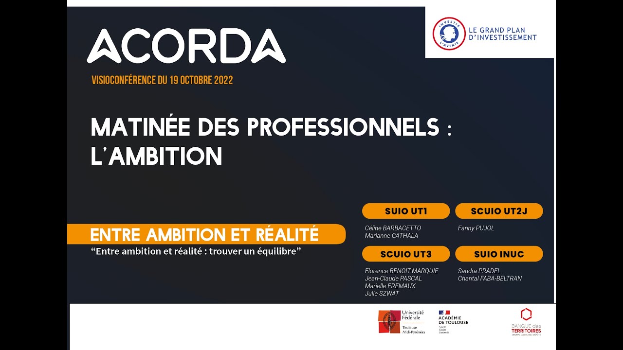 ACCORDA MDP 5 - Entre ambition et réalité - YouTube