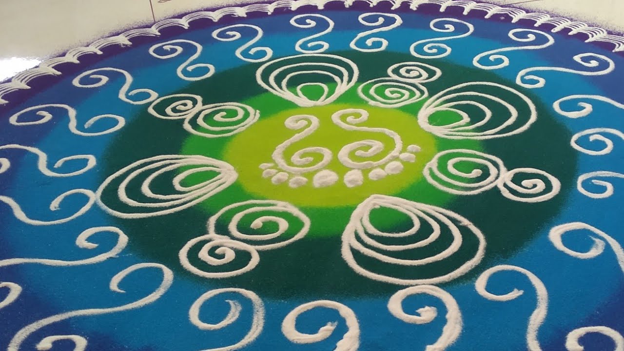 Sanskar Bharti rangoli # Diwali special rangoli galicha # big galicha ...