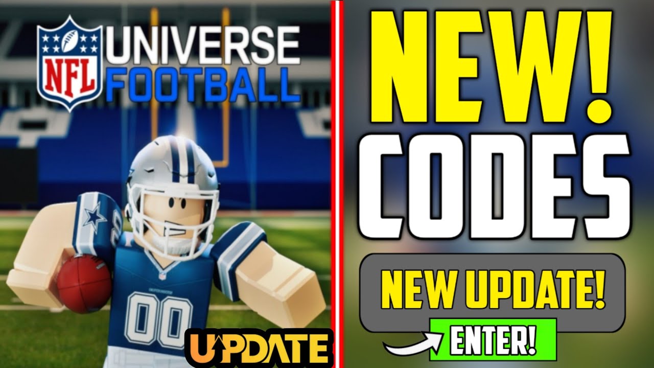 ALL NEW! NFL UNIVERSE FOOTBALL ROBLOX CODES 2025 - NFL UNIVERSE ...