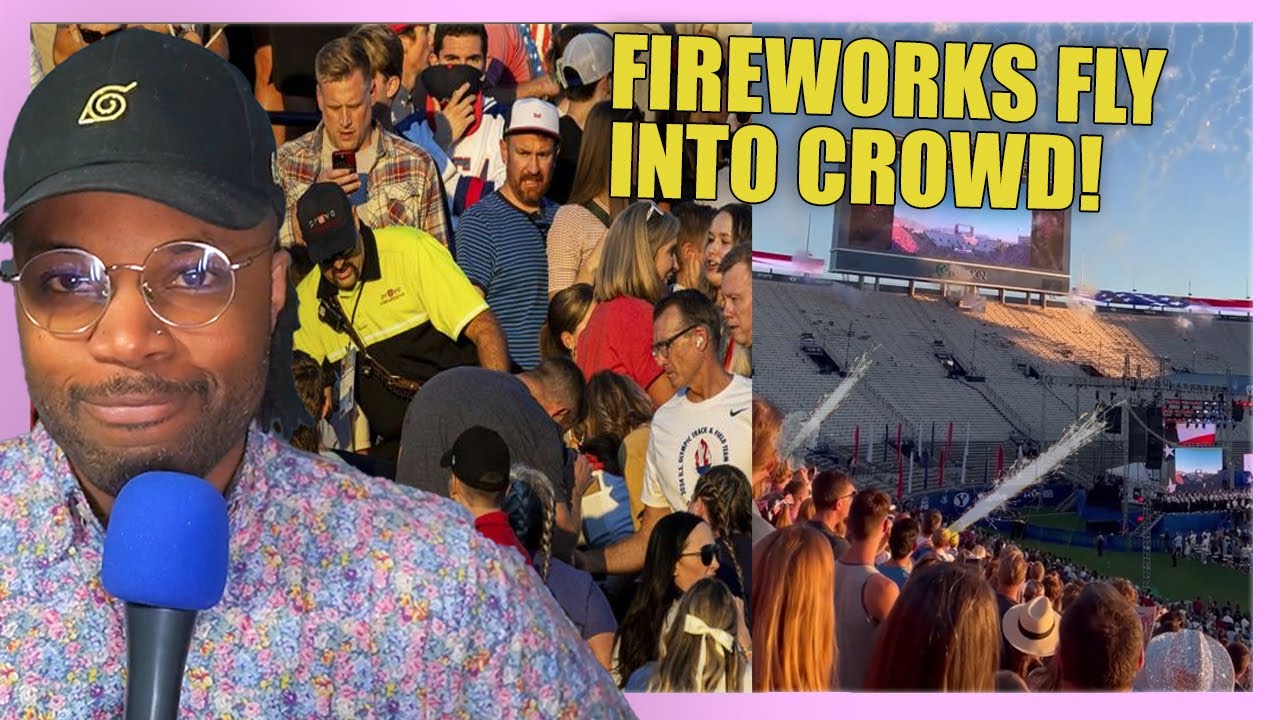 Firework Accident Caught On Camera! - YouTube