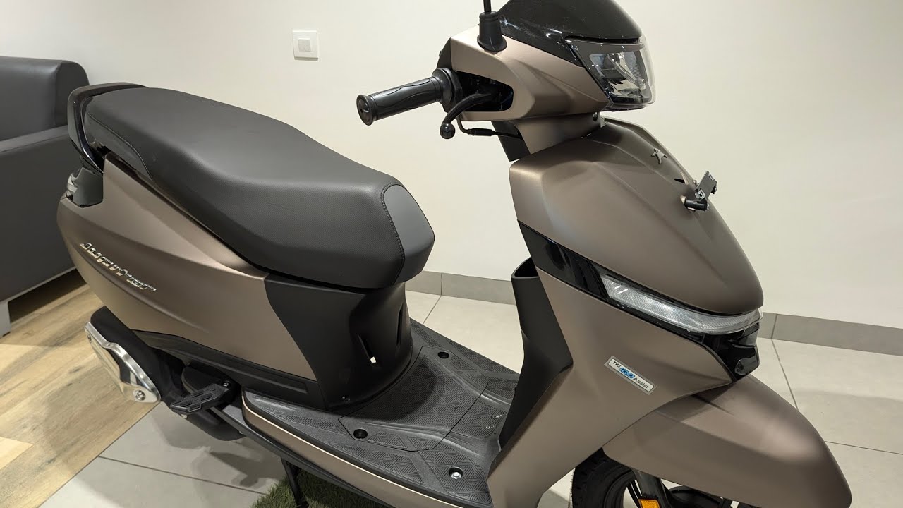 All New 2024 TVS Jupiter (Drum) SmartXonnect - Galactic Copper Matte ...