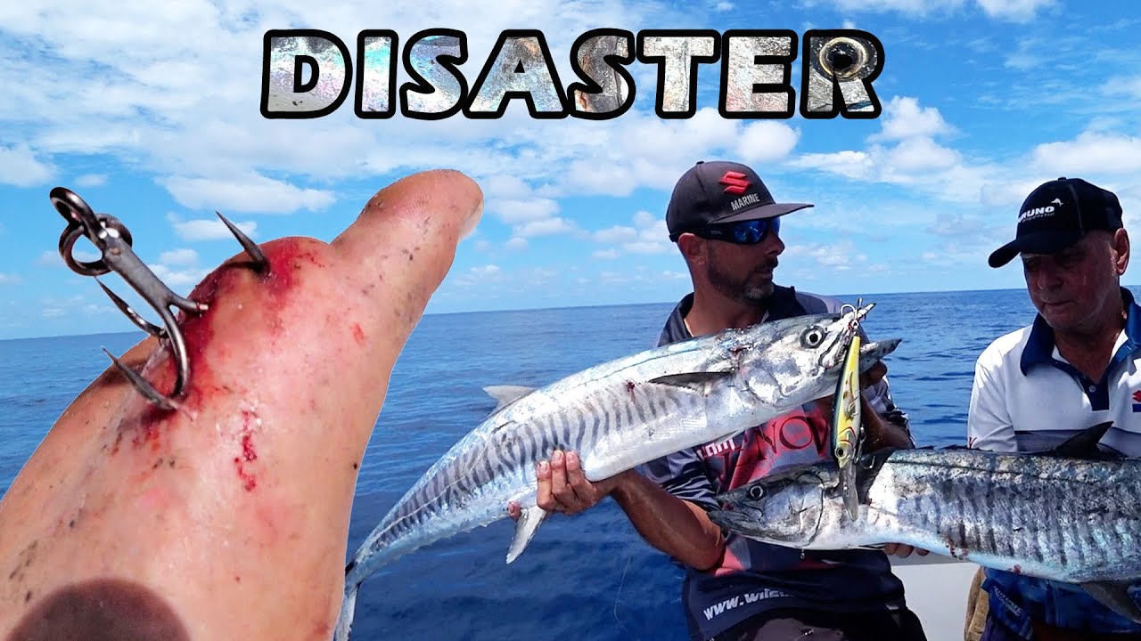 WATCH A HOOK GO THROUGH MY FOOT WITH A FISH ATTACHED | When a crazy Mackerel session goes wrong ...