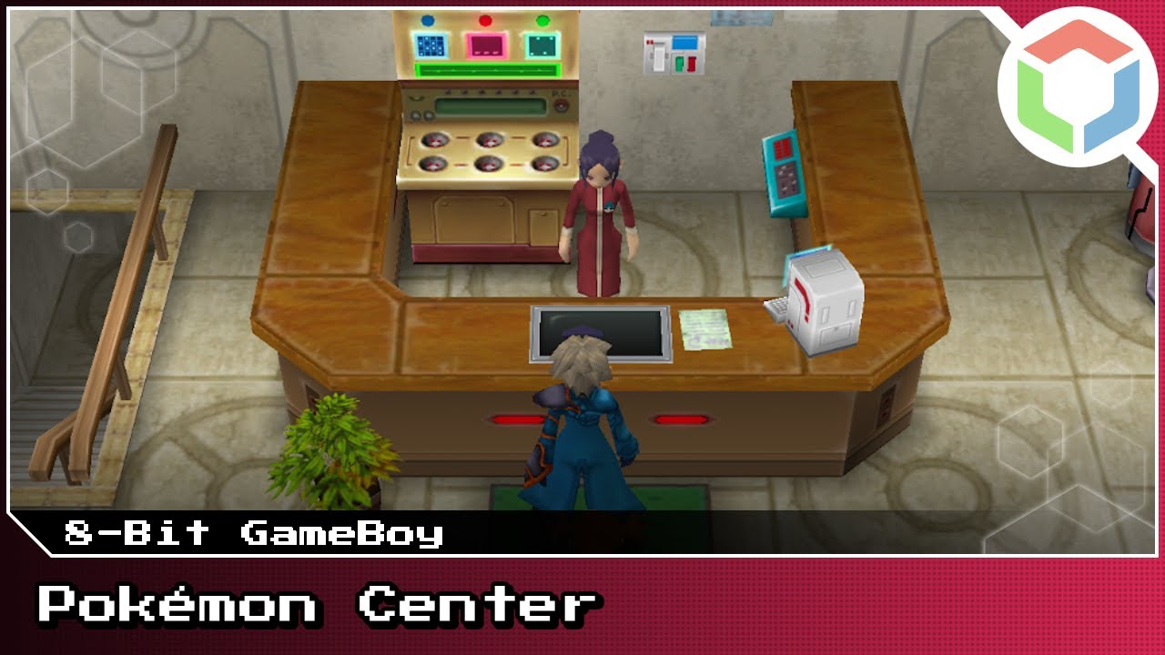 Pokémon Center [8-bit GameBoy] | Pokémon Burning Colosseum - YouTube