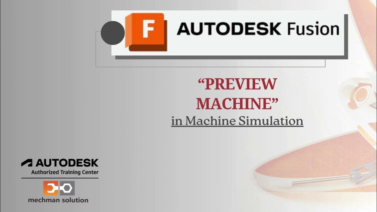 "Preview Machine" option in Setup - Part Position | Autodesk Fusion - YouTube