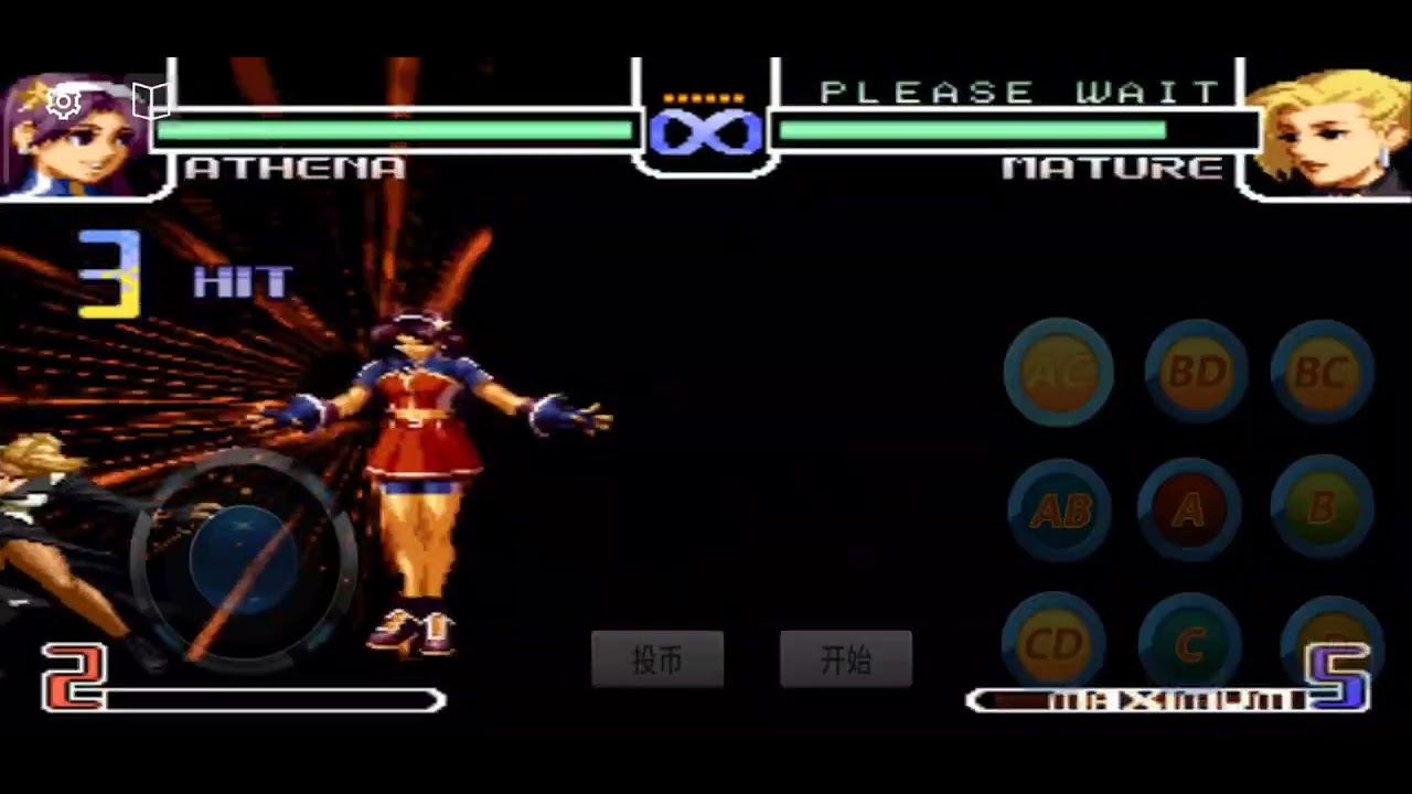 Athena combo simples - kof 2002 Yzkof - YouTube