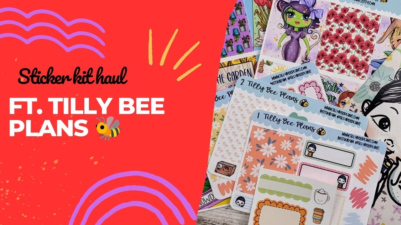 Sticker Kit Haul Ft. Tilly Bee Plans - YouTube