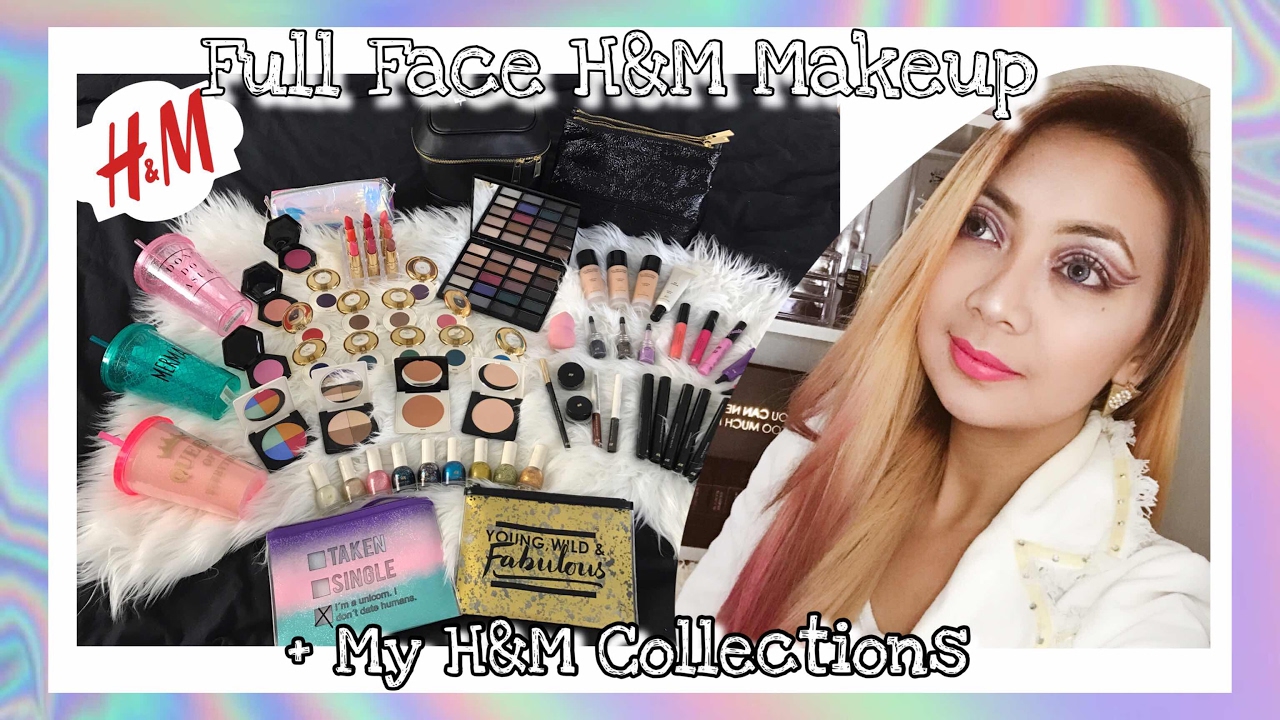 H&M Makeup Collection | Full Face H&M Makeup Triple Cut Crease - YouTube