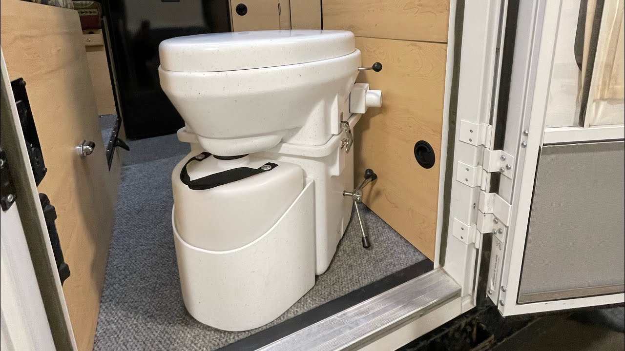 How to install a composting toilet into a four wheel camper! - YouTube