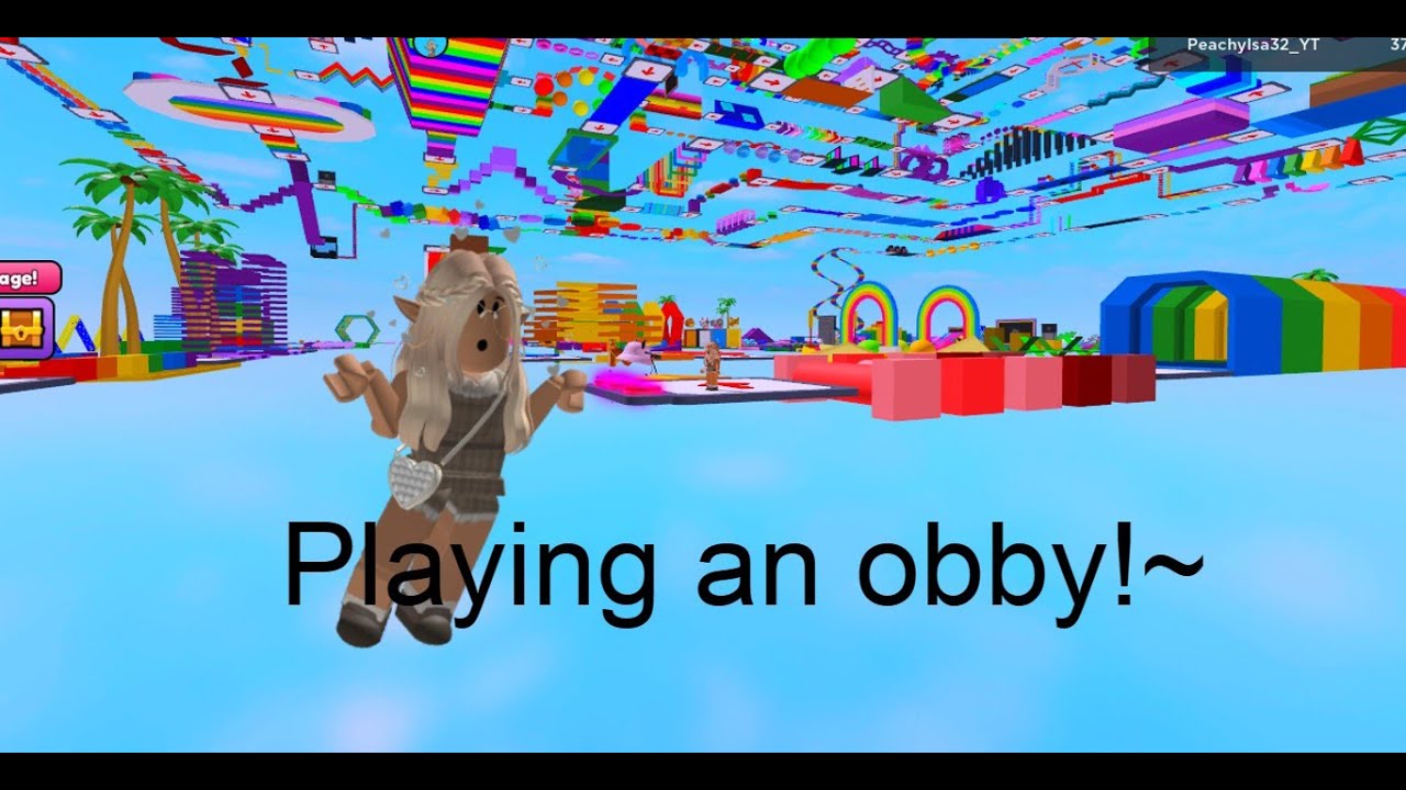 Playing an obby - YouTube